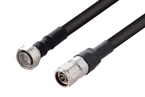 N Male to 4.3-10 Male Cable Using 1/2 inch Superflexible Coax