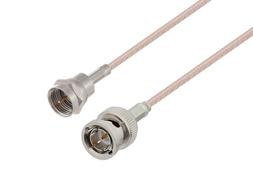75 Ohm BNC Male to 75 Ohm F Male Cable 36 Inch Length Using 75 Ohm ...
