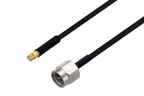 SMP Female to SMA Male Cable 6 Inch Length Using PE-SR405FLJ Coax