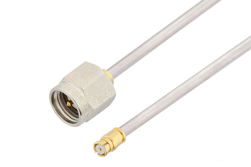 SMP Female to SMA Male Cable 18 Inch Length Using PE-SR405AL Coax