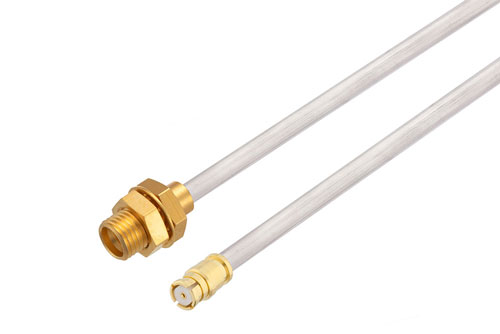 SMP Female to Limited Detent SMP Male Bulkhead Cable 18 Inch Length ...