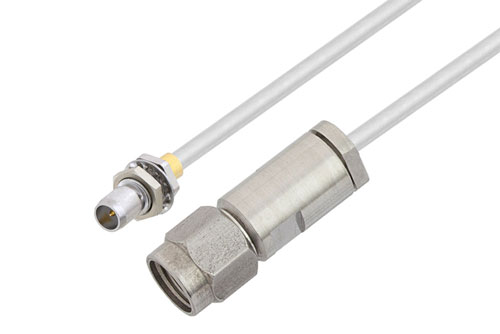 3.5mm Male to Slide-On BMA Plug Bulkhead Cable 12 Inch Length Using ...