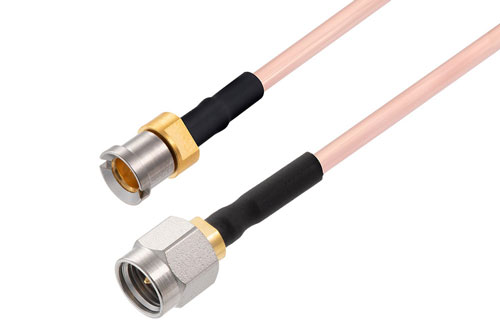 Smooth Bore SMP Male Bulkhead to 2.92mm Male Cable 12 Inch Length Using ...