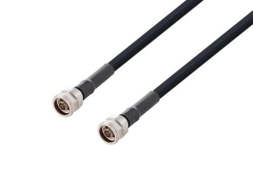 Fire Rated N Male to N Male Low Loss Cable 24 Inch Length Using LMR-400 ...
