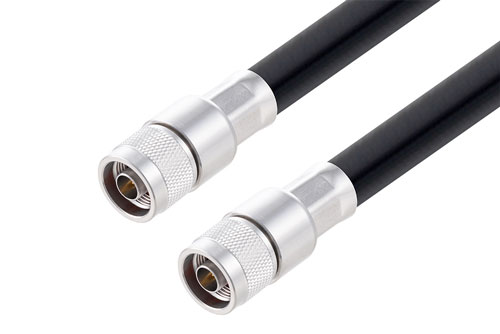 N Male to N Male Low Loss Cable Using LMR-600-UF Coax