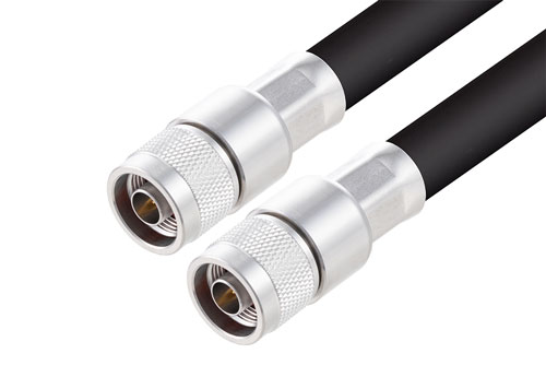 N Male to N Male Low Loss Cable Using LMR-LW600 Coax , LF Solder