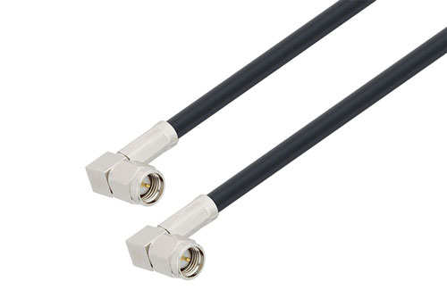 SMA Male Right Angle to SMA Male Right Angle Low Loss Cable 48 Inch ...