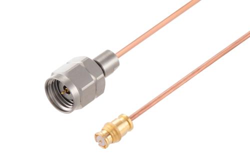 1.85mm Male to SMP Female Cable Using PE-047SR Coax