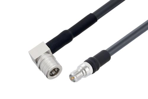 QMA Male Right Angle to Reverse Polarity SMA Female Low Loss Cable 36 ...