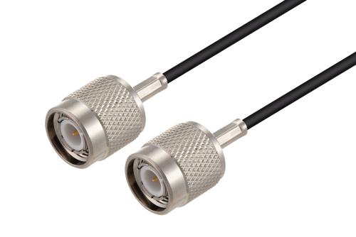 Fire Rated TNC Male to TNC Male Low Loss Cable Using LMR-100-FR Coax