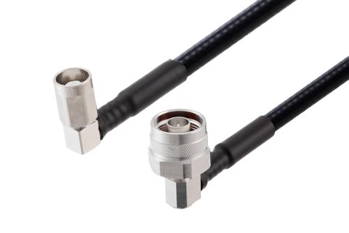 NEX10 Male Right Angle to N Male Right Angle Low PIM Cable Using 1/4 ...