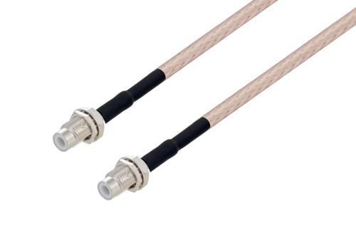 75 Ohm SMC Jack Bulkhead to 75 Ohm SMC Jack Bulkhead Cable 24 Inch ...