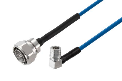 4.3-10 Male to QMA Male Right Angle Low PIM Cable Using TFT-5G-402 Coax ...