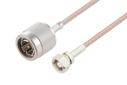 75 Ohm SMC Plug to 75 Ohm TNC Male Cable Using 75 Ohm RG179 Coax