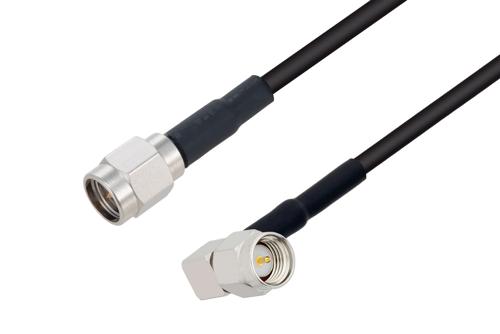 Fire Rated SMA Male to SMA Male Right Angle Low Loss Cable Using LMR ...