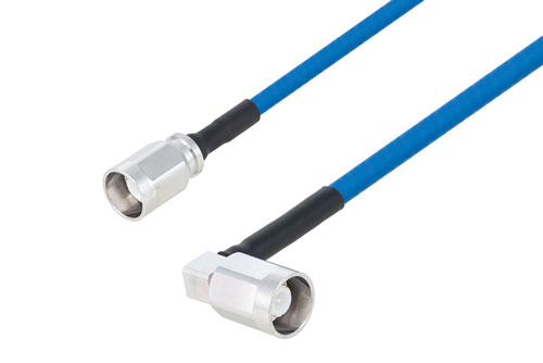 NEX10 Male to NEX10 Male Right Angle Low PIM Cable Using TFT-5G-402 Coax