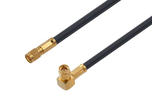 Fire Rated SMA Male Right Angle to SMA Male Low Loss Cable Using LMR ...