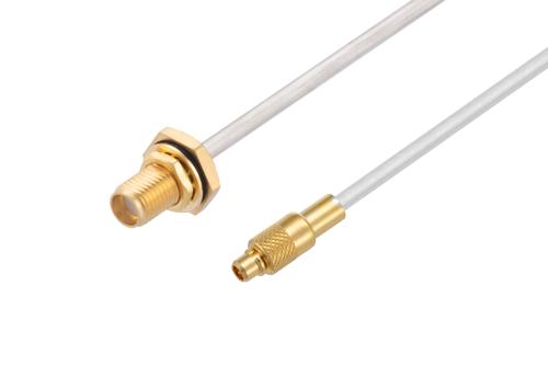 SMA Female Bulkhead to MMCX Plug Cable 12 Inch Length Using Tinned ...