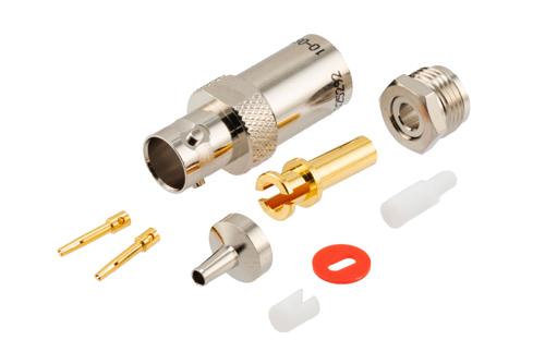 78 Ohm TRB Jack 1553 Connector Crimp/Solder Attachment for M17/176-00002,