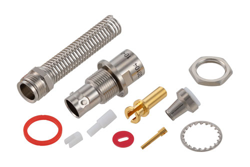 78 Ohm 3-lug TRB Non-Insulated Bulkhead Jack 1553 Connector Clamp ...