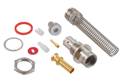 78 Ohm 3-lug TRB Non-Insulated Bulkhead Jack 1553 Connector Clamp ...
