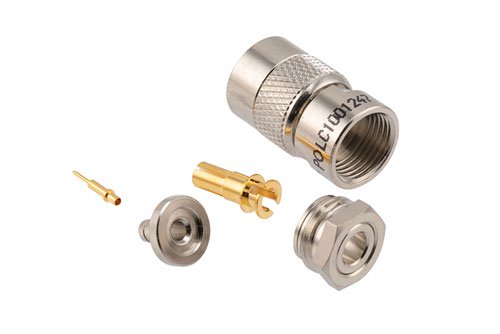 75 Ohm TRS Plug 1553 Connector Crimp/Solder Attachment TRC-75-1,