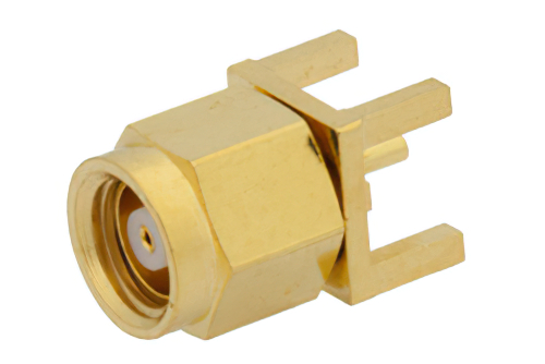 SMC Plug Connector Solder Attachment Thru Hole PCB, .200 inch x .067 ...