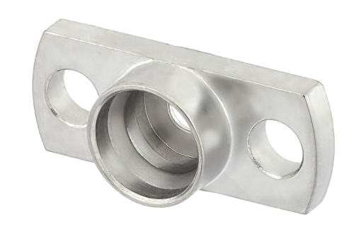 SMP Male Full Detent Shroud 2 Hole Flange Mount 0.282 Inch Hole Spacing