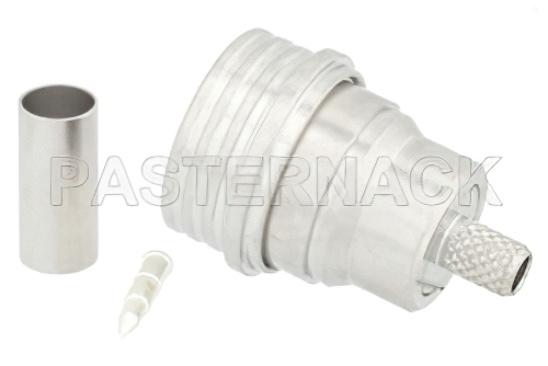 QN Male Connector Crimp/Solder Attachment for RG55, RG141, RG142, RG223 ...