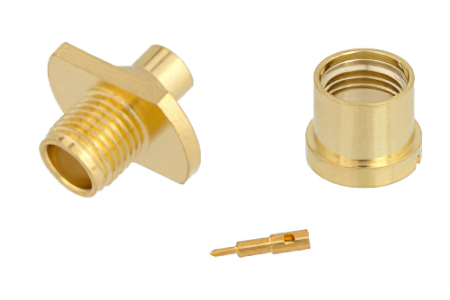 SMP Male Bulkhead Mount Limited Detent Connector Solder Attachment for ...