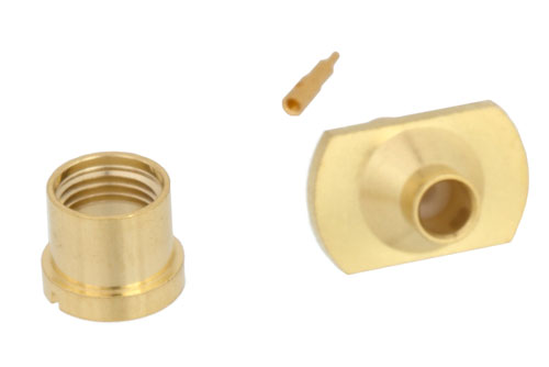 SMP Male Bulkhead Mount Limited Detent Connector Solder Attachment for ...