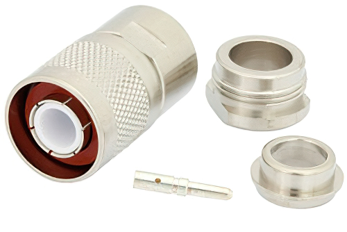 SC Male Connector Clamp/Solder Attachment for RG213, RG214, RG8, RG9, RG225, RG393, RG215