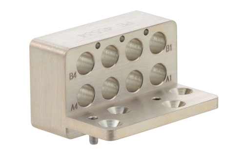 Right Angle, Mini SMP, VITA 67, 8-Position Connector (Aluminum)