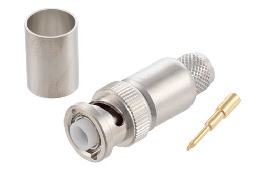 MHV Male Connector Crimp/Solder Attachment for RG214, RG9, RG225, RG393