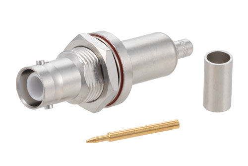 SHV Jack Bulkhead Mount Connector Crimp/Solder Attachment for RG58, LMR ...