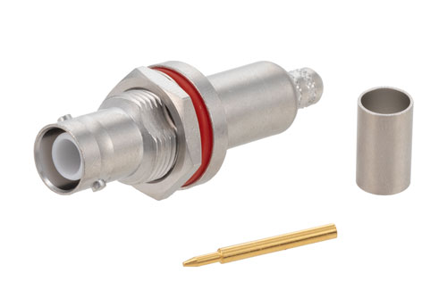 SHV Jack Bulkhead Mount Connector Crimp/Solder Attachment for RG59B/U