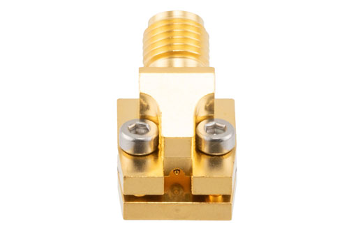 2.92mm Female Connector 30 Degree Angle Solderless PCB Mount 2 Hole ...