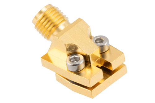 2.92mm Female Connector 30 Degree Angle Solderless PCB Mount 2 Hole ...