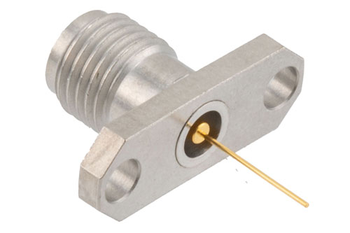 2.92mm Female 2 hole PCB Mount with Round Contact 42GHz VSWR1.2, 0.012 ...
