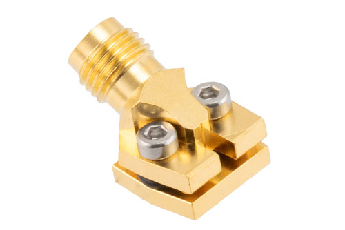 1.85mm Female Connector 30 Degree Angle Solderless PCB Mount 2 Hole ...