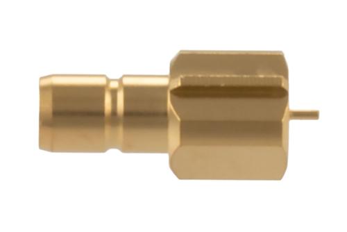 SMB Jack PCB Edge Mount PCB, 0.02 Inches Diameter
