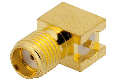 Sma Female Right Angle Connector Solder Attachment Surface Mount Pcb