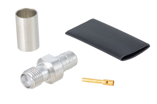 SMA Female Connector Crimp/Solder Attachment for LMR-240, RG8X, PE-C240 ...