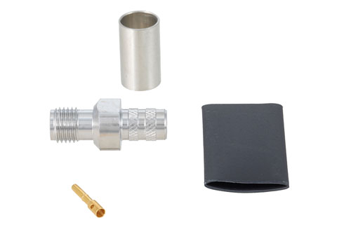 SMA Female Connector Crimp/Solder Attachment for LMR-240, RG8X, PE-C240 ...