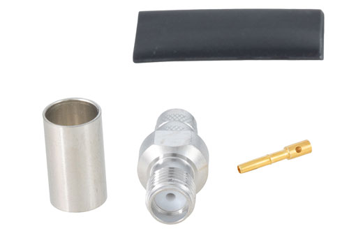 SMA Female Connector Crimp/Solder Attachment for LMR-240, RG8X, PE-C240 ...