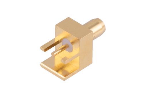 BMMA Male Connector Solder Attachment 0.117 inch Edge Launch PCB