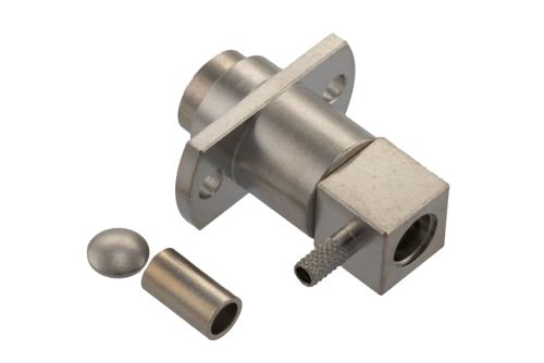 BMA Jack Right Angle Connector Crimp Attachment 2 Hole Flange Mount for ...