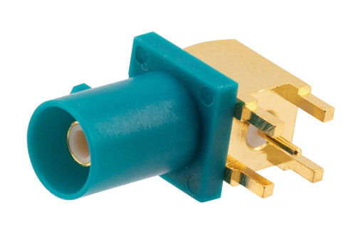 FAKRA Plug Right Angle Commercial Grade Connector Solder Attachment ...