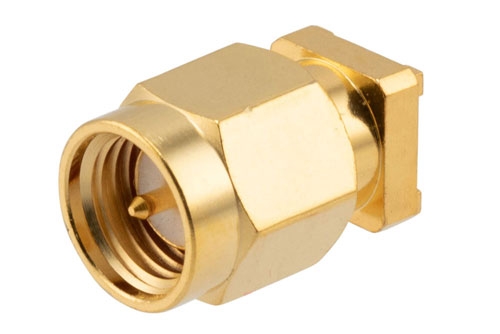 SMA Male Commercial Grade Connector Solder Attachment Surface Mount PCB