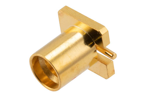 SMP Male Commercial Grade Limited Detent Connector Solder Attachment Surface Mount PCB, Swept Pin